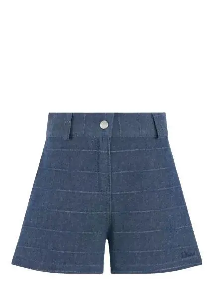 Dior Embroidered Shorts - Blue