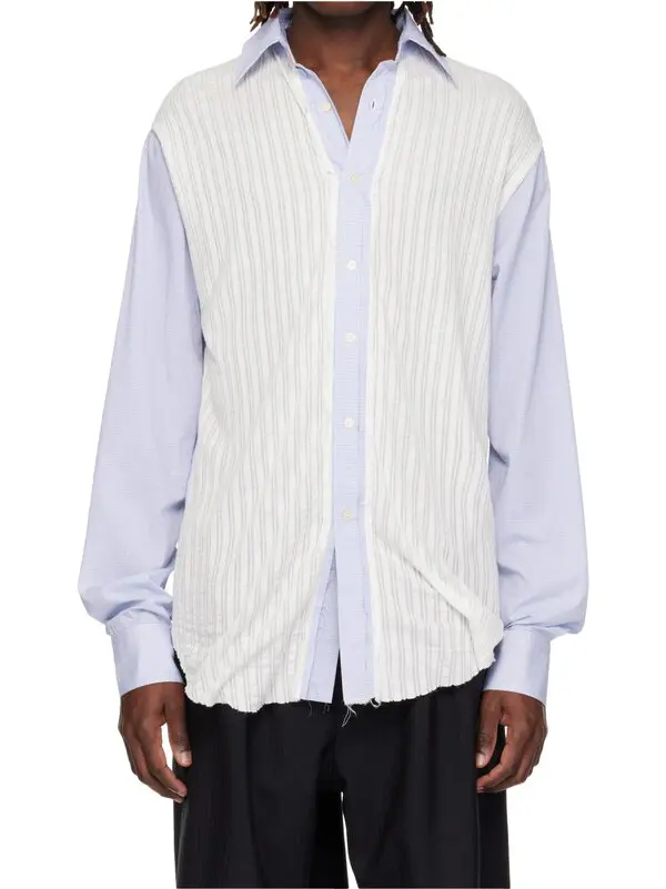 EDWARD CUMING Kitchen Boxing Day Collared Shirt - White