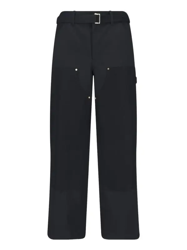 SACAI X CARHARTT WIP Duck Pants - Black