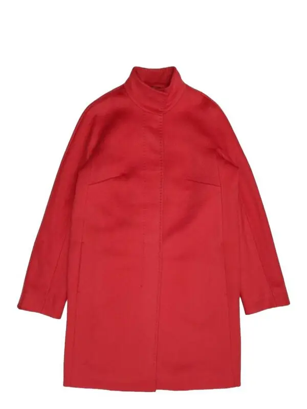 Max Mara Logo Coat - Red