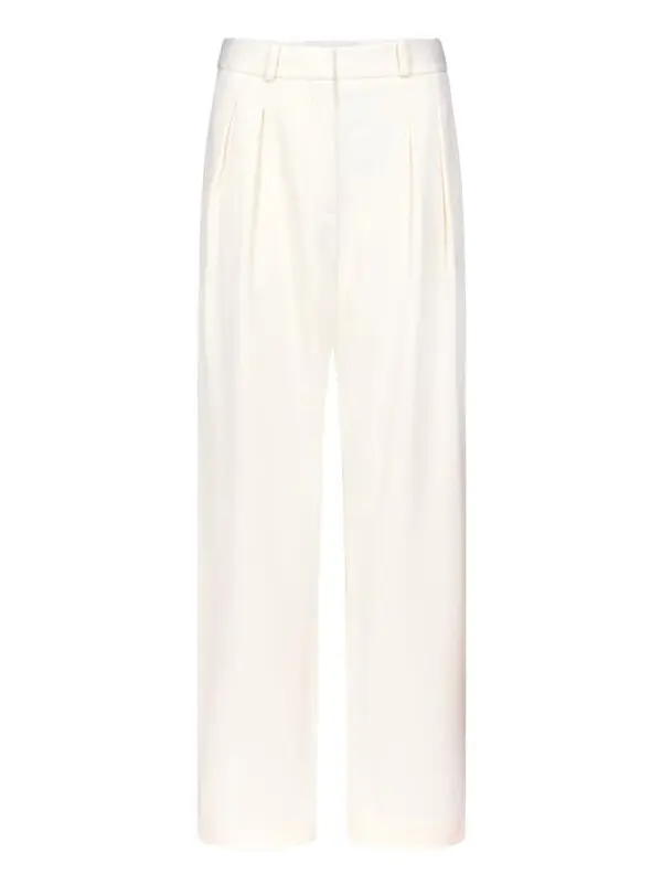 Loulou De Saison Alio Pleated Tailored Pants - Ivory
