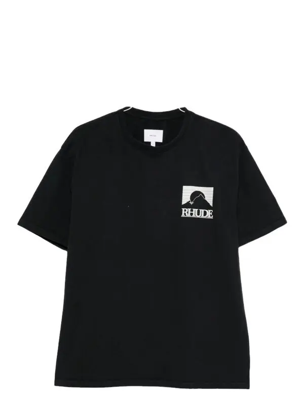 Rhude Graphic Short Sleeved T-shirt - Black