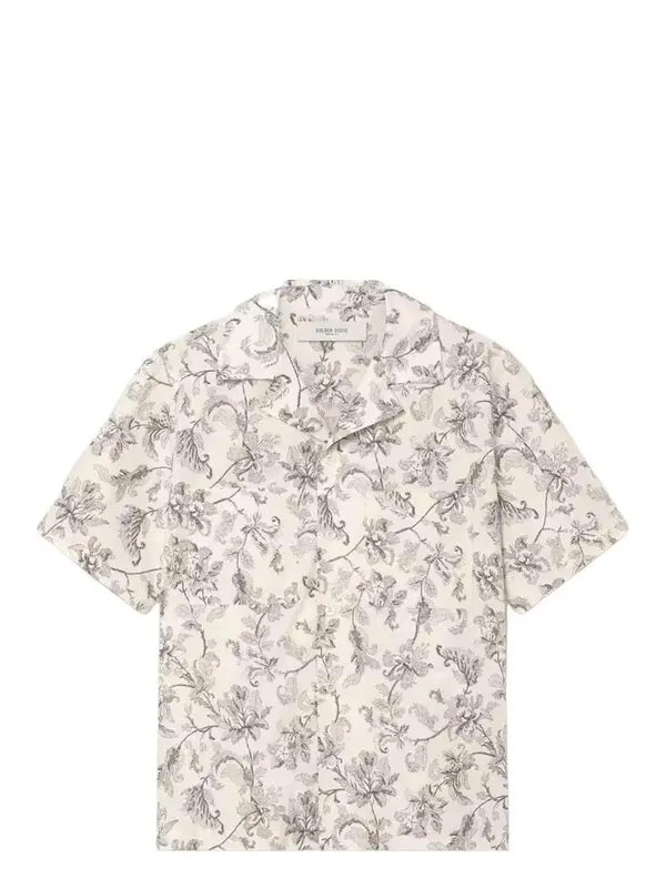 GOLDEN GOOSE Floral Printed Shirt - White