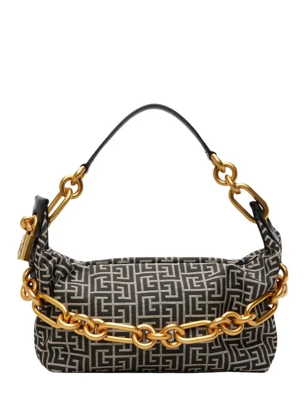 Balmain Sync Medium Chain Linked Handbag - Black