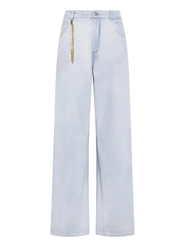 Seventy Chain-embellished Jeans - White