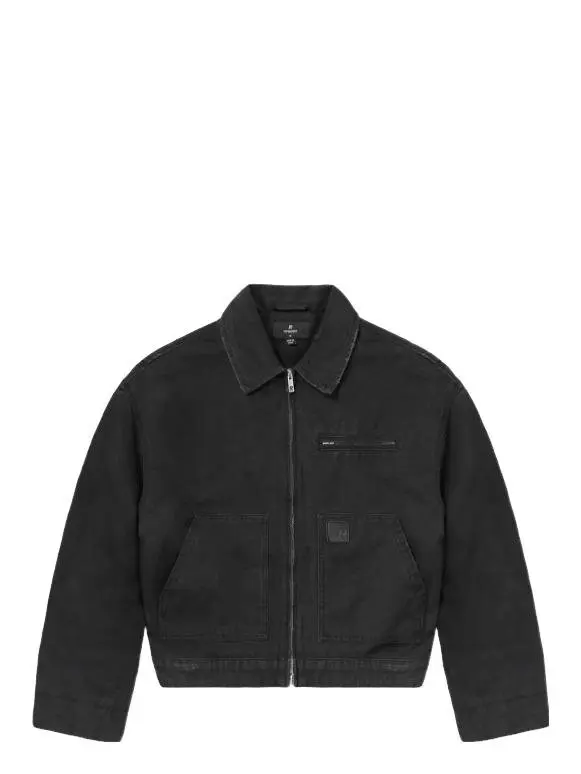 REPRESENT Worker Long Sleeve Jacket - Washed Black
