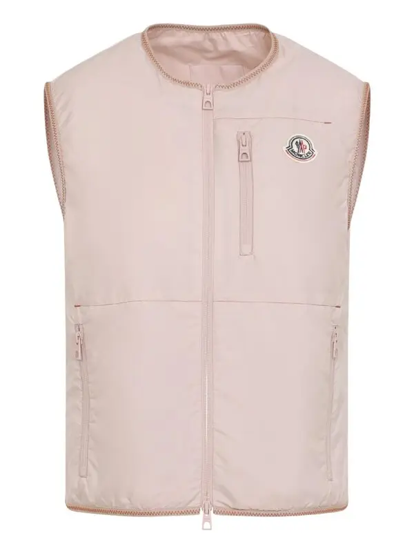 Moncler Alshain Zipped Gilet - Nude