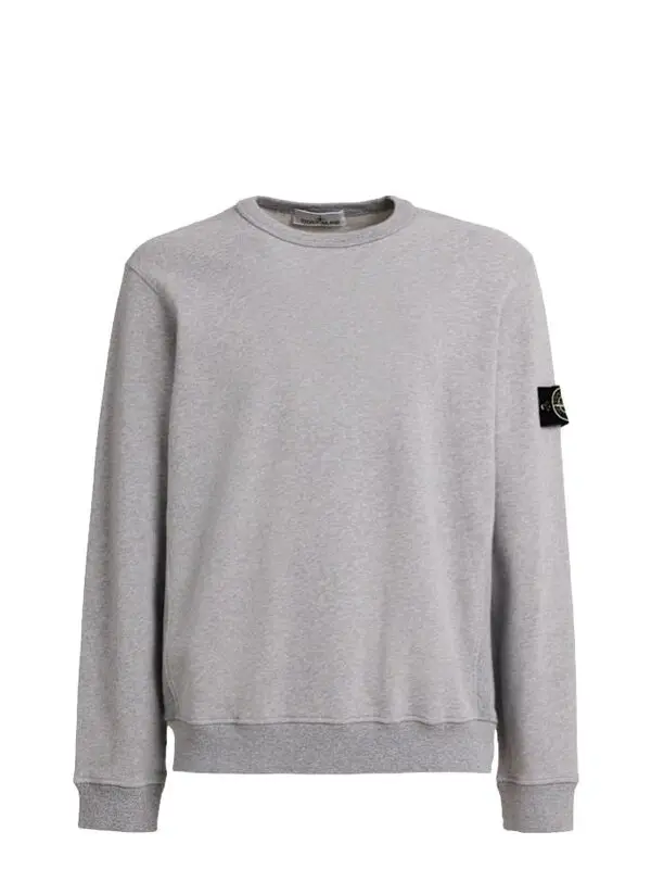 Stone Island Brushed Cotton Sweatshirt - Gray