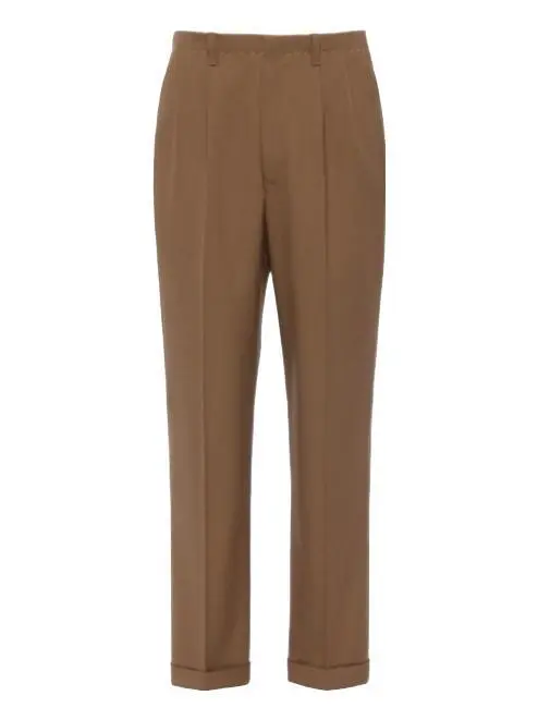 MAISON MARGIELA Pleated Front Straight-leg Trousers - Green