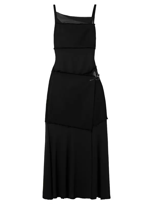 Proenza Schouler Dani Patchwork Maxi Dress - Black