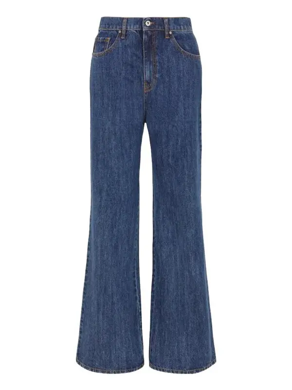 P.a.r.o.s.h Five-pocket Flared Jeans - Blue