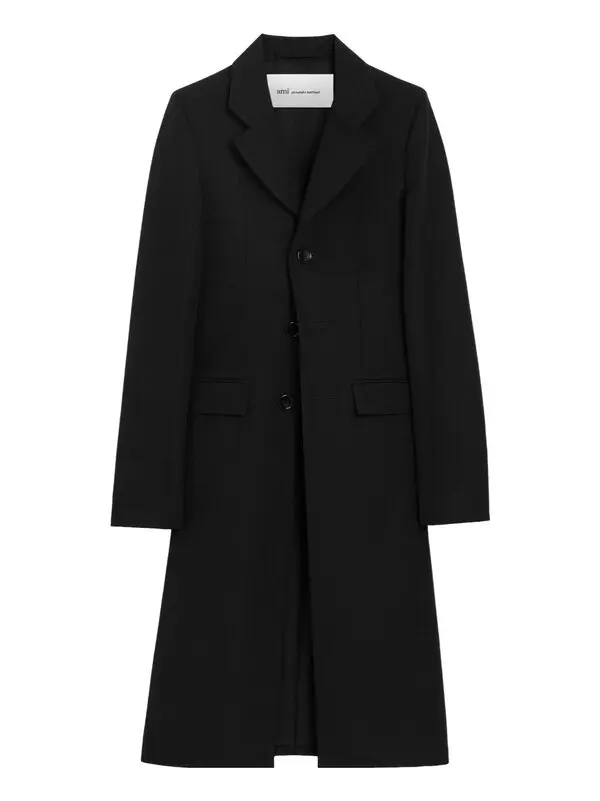 Ami Fitted Coat - Black