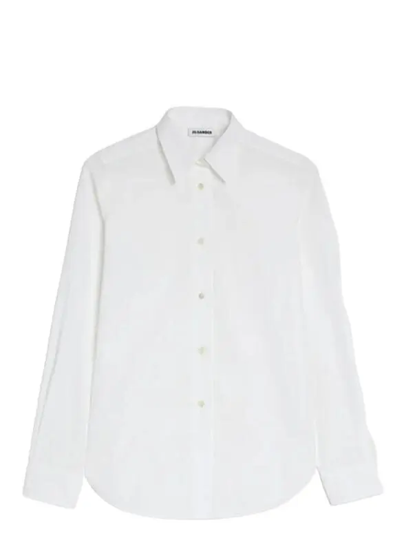 JIL SANDER Tailored Shirt With Classic Collar - Optical White