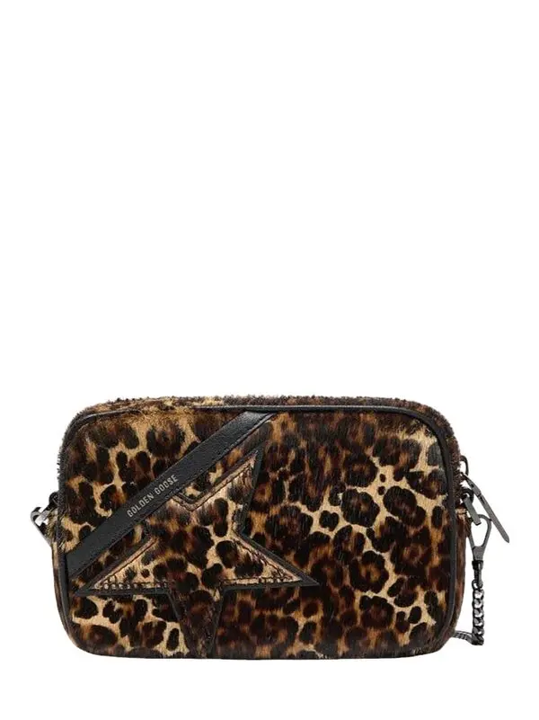 GOLDEN GOOSE Mini Star Shoulder Bag - Beige/brown/black