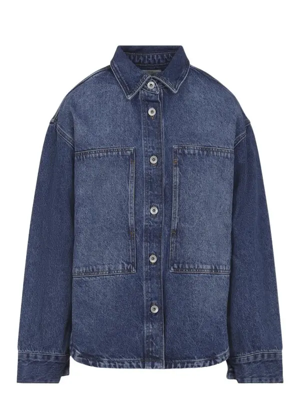 Studio Nicholson Button-up Denim Shirt - Blue