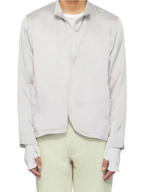 POST ARCHIVE FACTION (PAF) Long-sleeve Zip-up Jacket - Silver