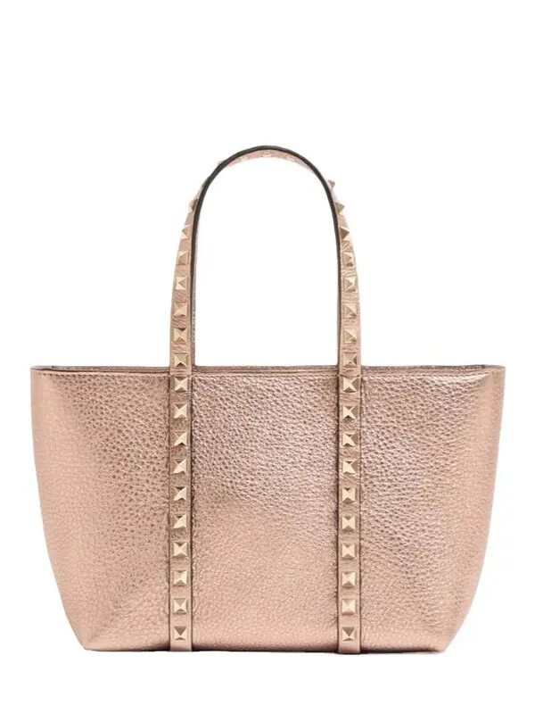 Valentino Garavani Small Rockstud Leather Tote Bag - Light Pink