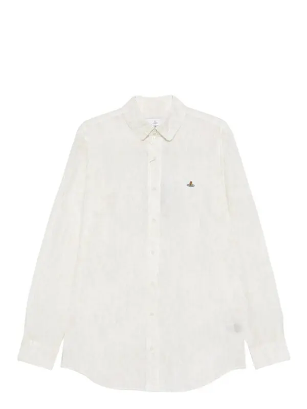 VIVIENNE WESTWOOD Krall Stained Pattern Shirt - White