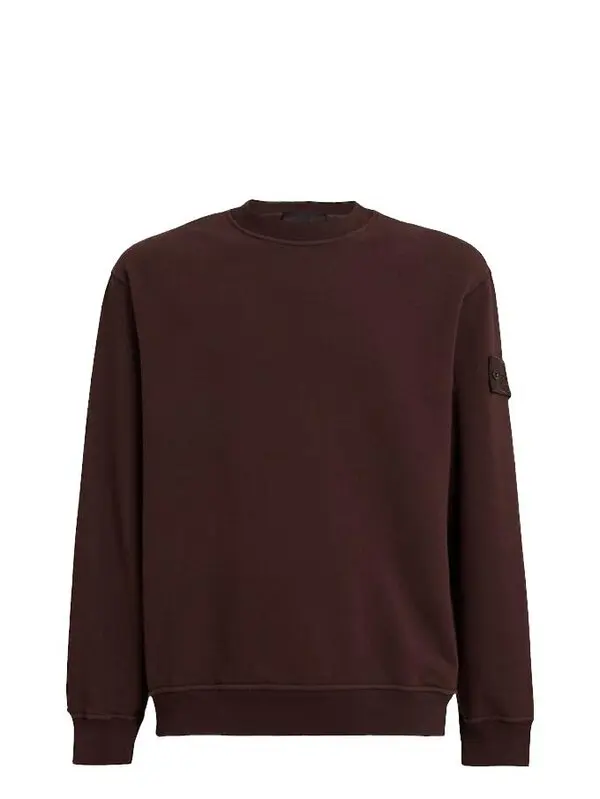 Stone Island Cotton Blend Sweatshirt - Black