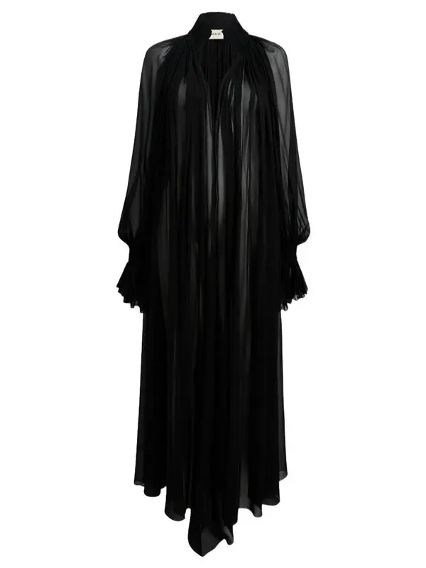 Khaite Edgar Ruffled Dress - Black