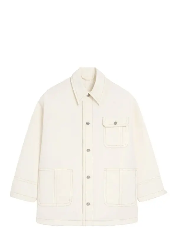 Ami Long-sleeved Work Jacket - White Cream
