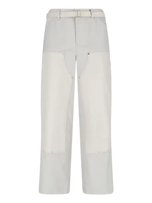 SACAI X CARHARTT WIP Duck Pants - White