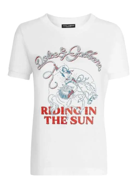 Dolce & Gabbana Graphic Print T-shirt - White