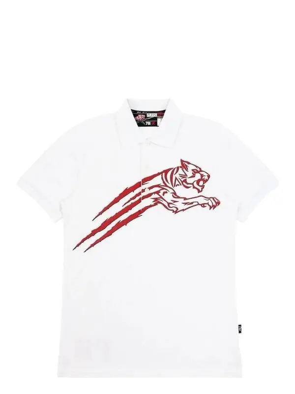 Philipp Plein Logo Polo Shirt - White