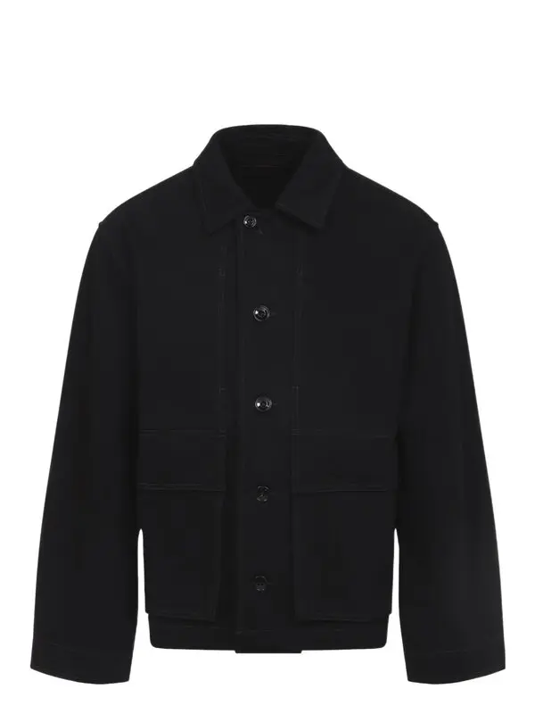 LEMAIRE Pocket Button Overshirt - Black