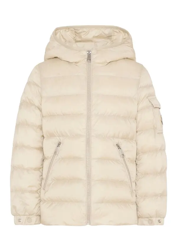 Moncler Hooded Down Jacket - Beige