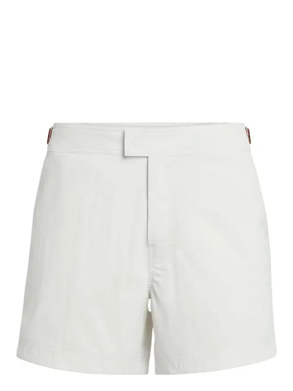 Zegna Branded Logo Swimming Shorts - White