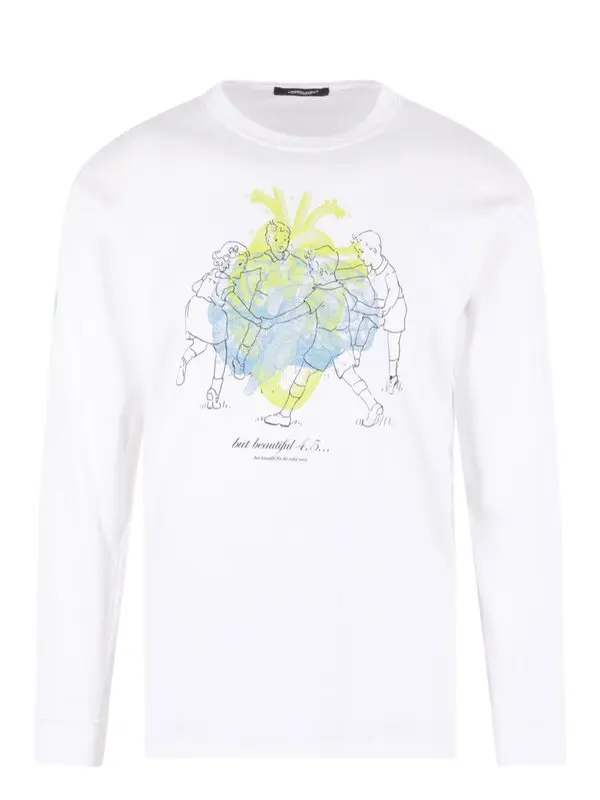Undercover Graphic Printed Crewneck T-shirt - White