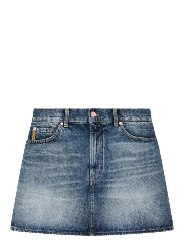 Emporio Armani Five-pocket Denim Miniskirt - Blue