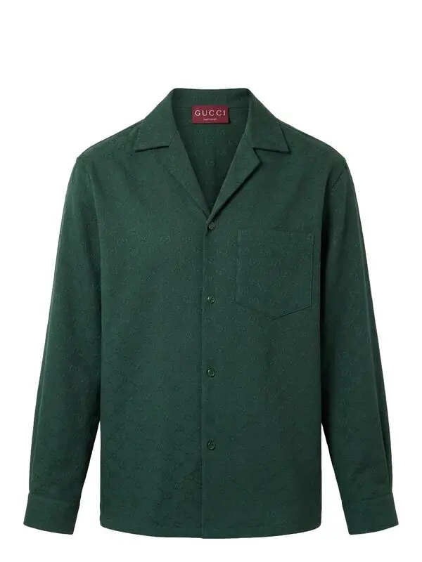 Gucci Gg Canvas Shirt - Dark Green