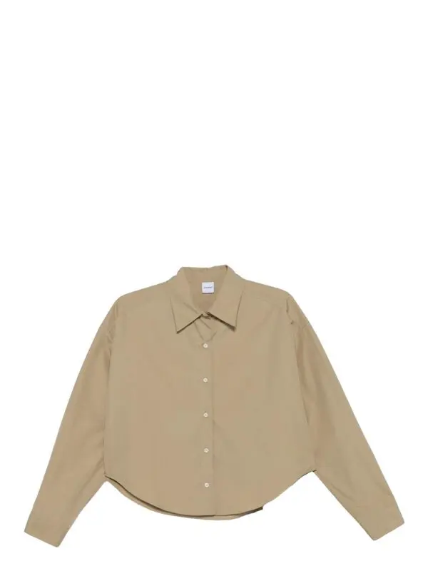 Aspesi Cropped Button-up Shirt - Nude