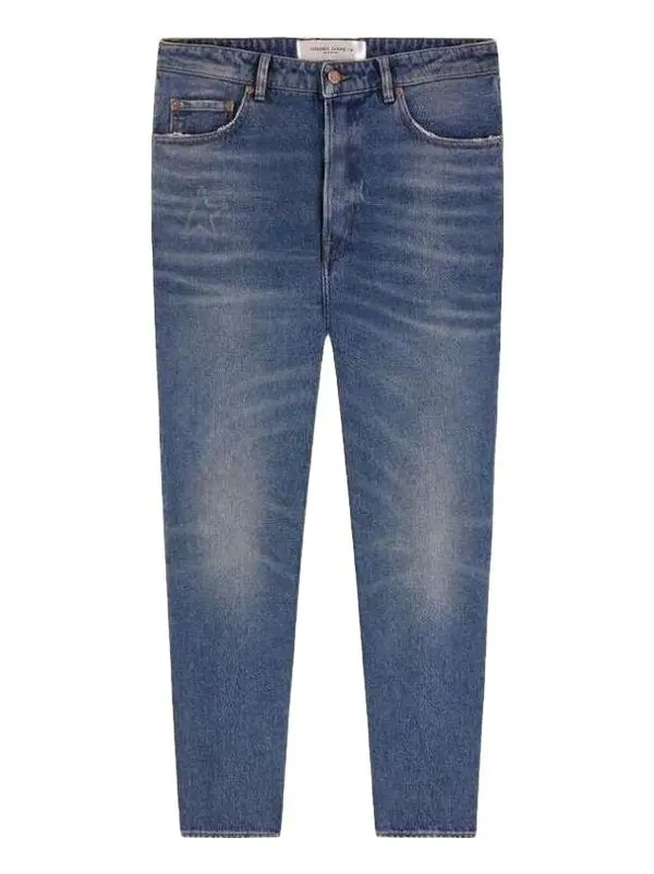 GOLDEN GOOSE Washed Effect Straight Leg Jeans - Blue