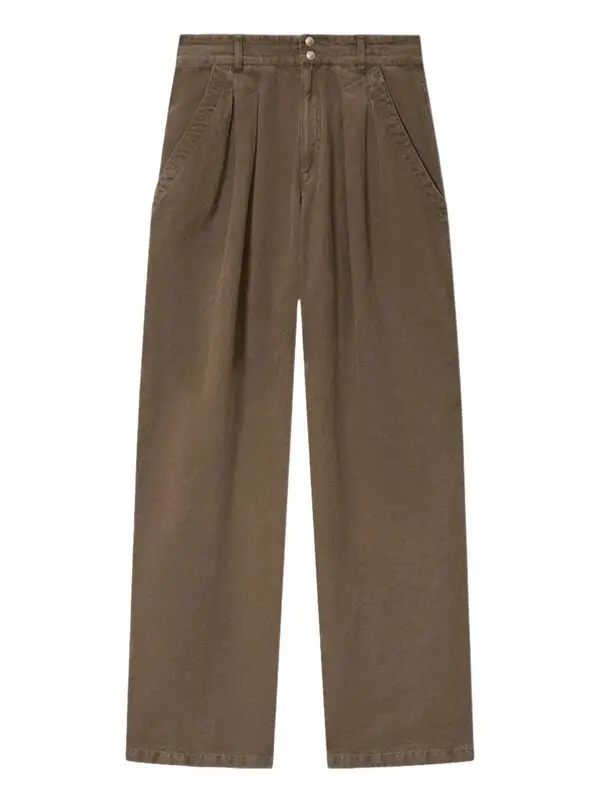 Isabel Marant Étoile Nadine Pleated Trousers - Deep Bronze