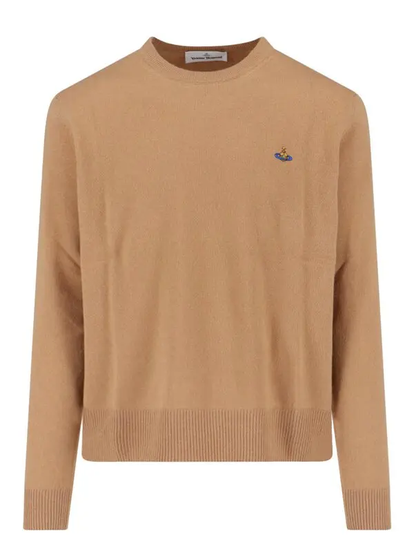 VIVIENNE WESTWOOD Long Sleeve Crewneck Jumper - Brown