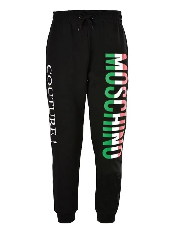 Moschino Logo Printed Sweatpants - Black