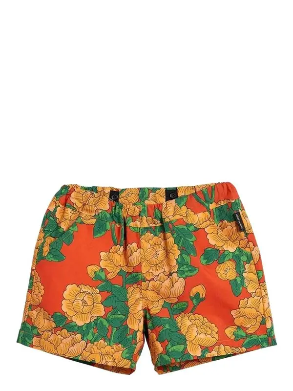 MINI RODINI Floral Print Organic Cotton Shorts - Multicolor