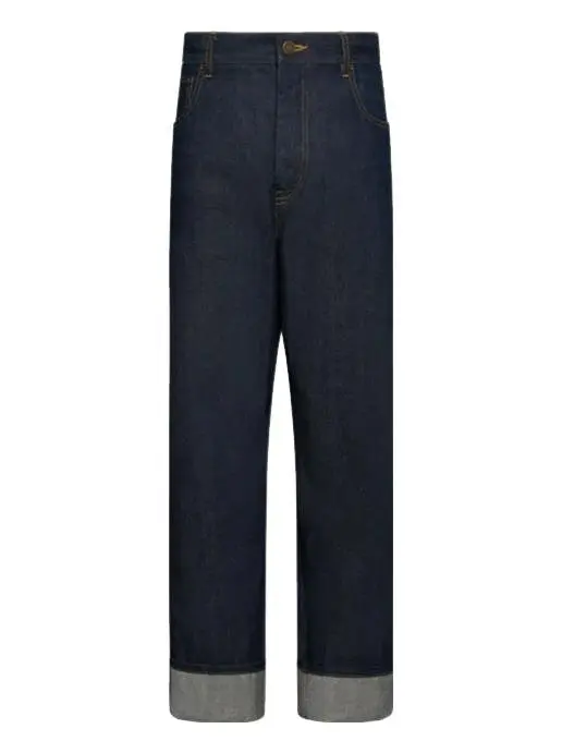 Thom Browne Selvedge Denim 5-pocket Trousers - Navy Blue