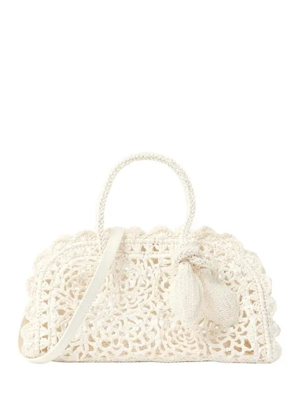 Jacquemus Le Turiusmo Small Crochet Bag - White