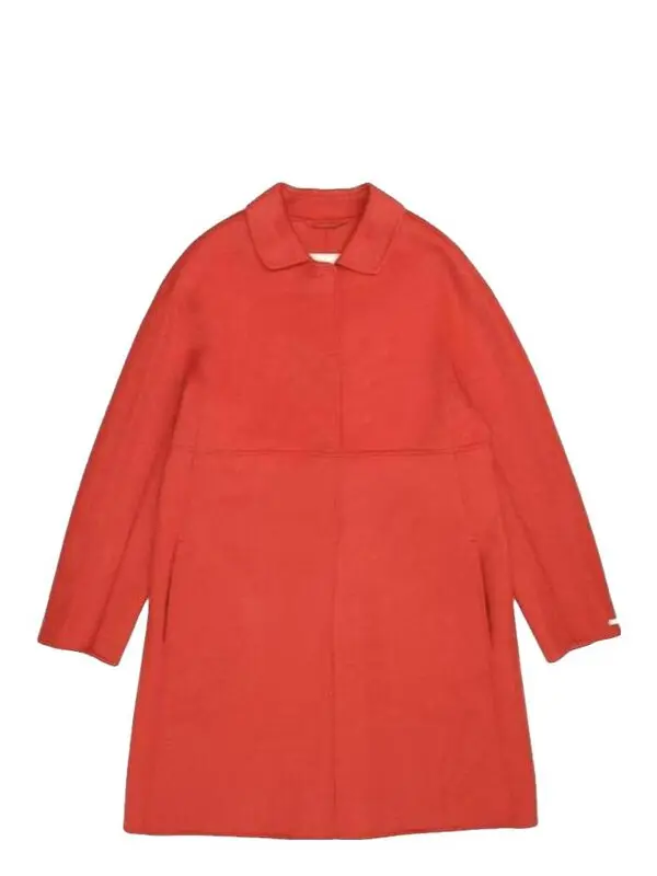 Max Mara Lapel Coat - Red
