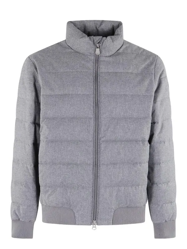 SAVE THE DUCK Long-sleeved Padded Jacket - Medium Gray Blend