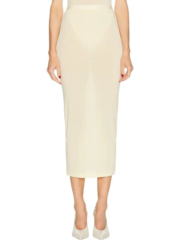 Wardrobe.NYC Sheer Skirt - Nude