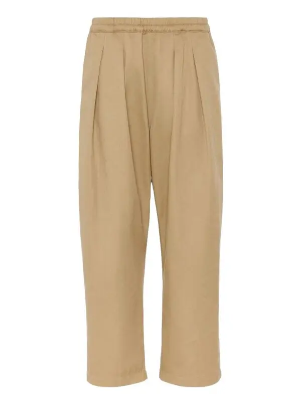 MAISON MARGIELA Pleated Wide-leg Trousers - Beige
