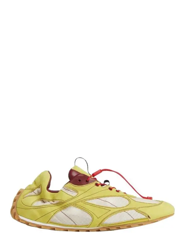 Bottega Veneta Orbit Flash Sneakers - Lemon Yellow/dark Apple Sugar/taff Red