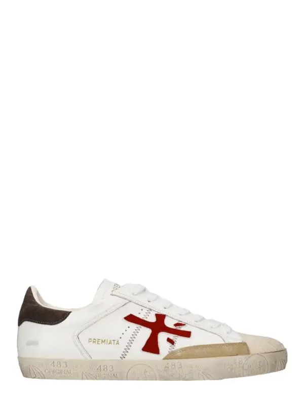 Premiata Logo Patch" Sneakers - White