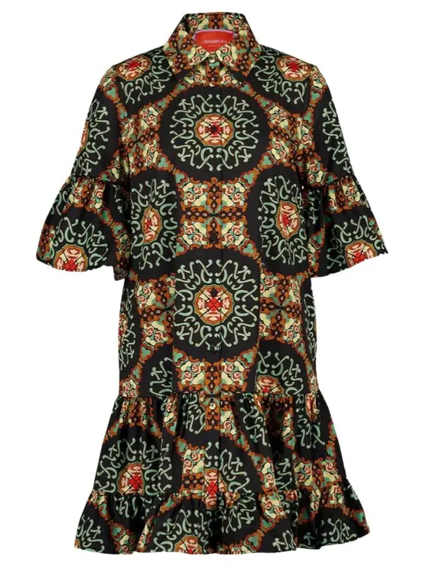 La DoubleJ Choux Printed Dress - Black
