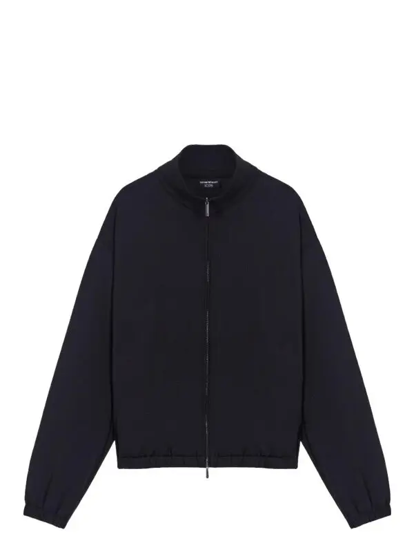 Emporio Armani Full-zip Casual Jacket - Black